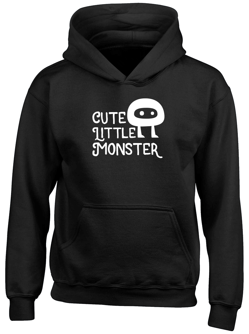 Carina Felpa con Cappuccio Little Monster Ragazzi Ragazze Bambini