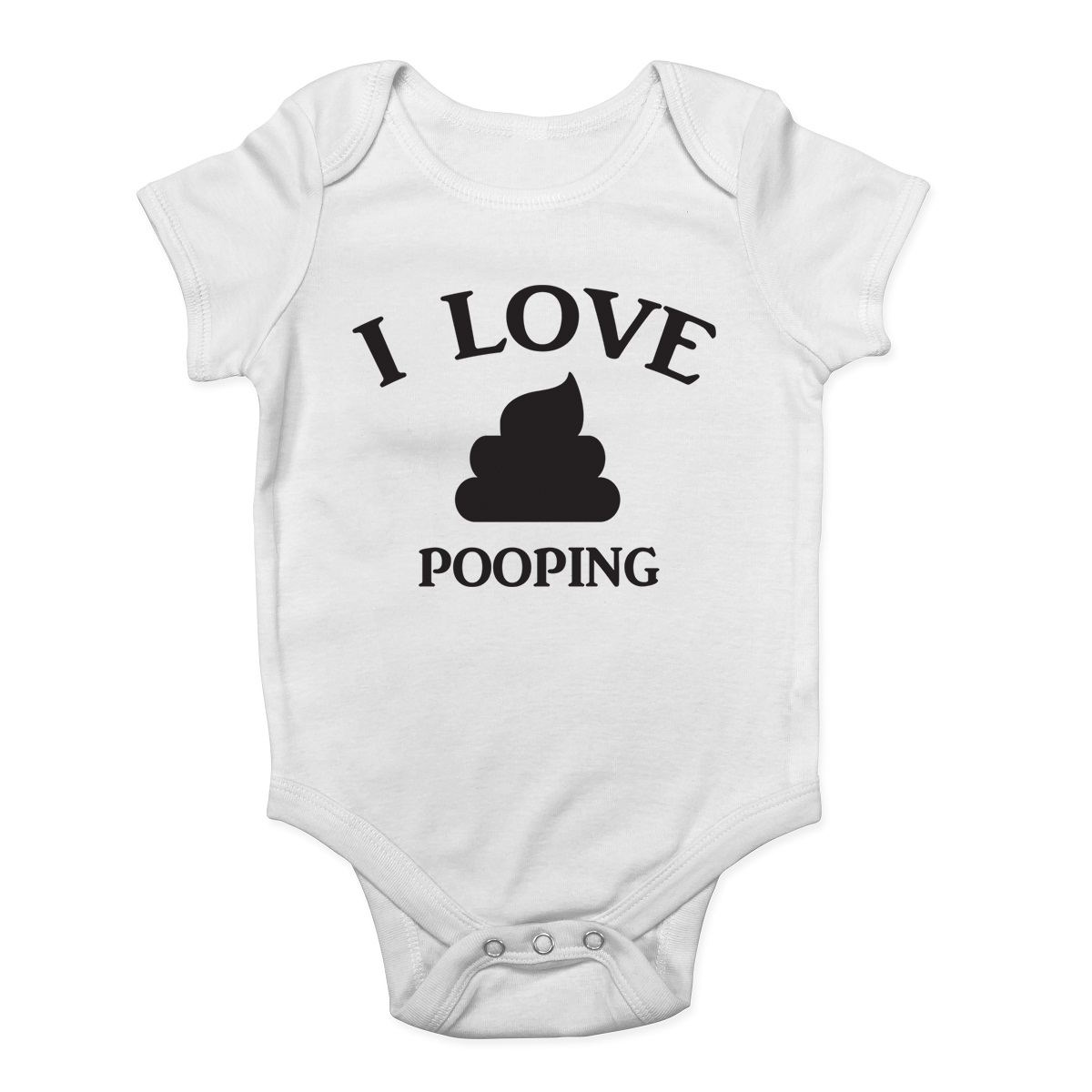 I Love Pooping Baby Grow Vest Bodysuit Funny Poop Nappy Boys Girls Gift ...