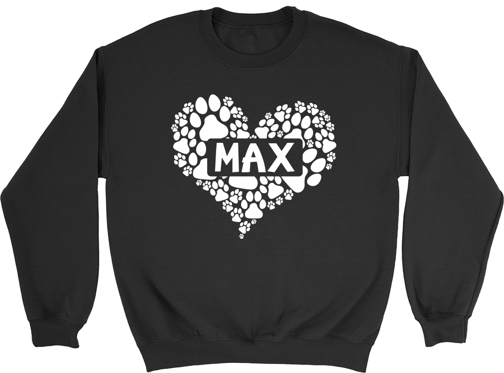 Personalised Dog Paws Mens Sweatshirt Jumper | eBay