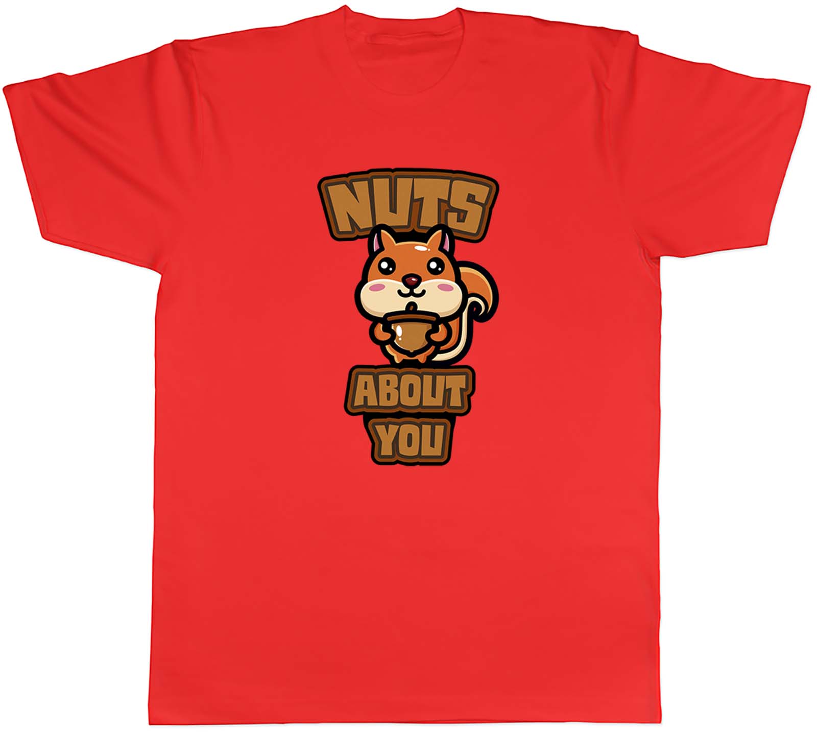Nuts About You Animal Squirrel Mens Unisex T-Shirt Tee Gift | eBay UK