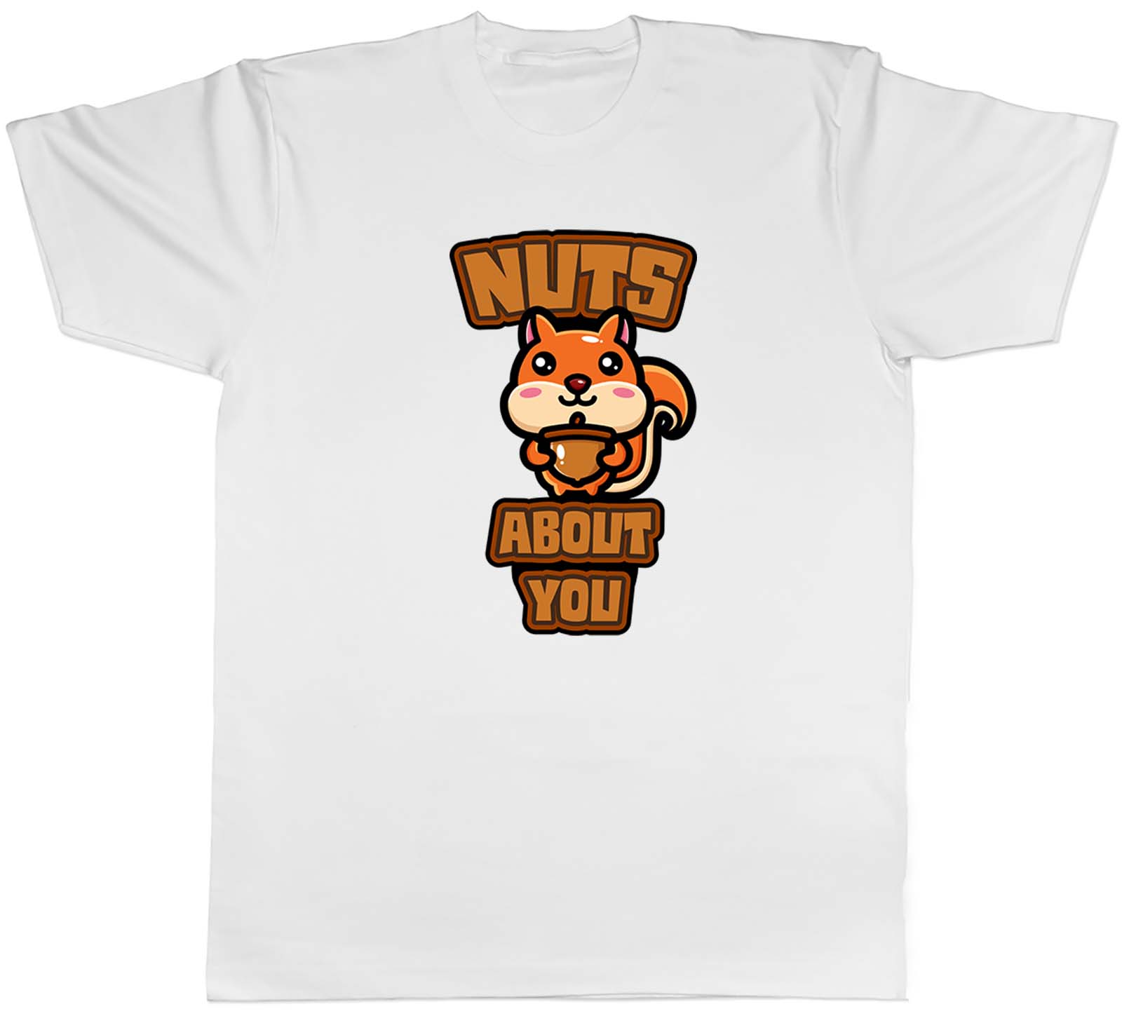 Nuts About You Animal Squirrel Mens Unisex T-Shirt Tee Gift | eBay UK