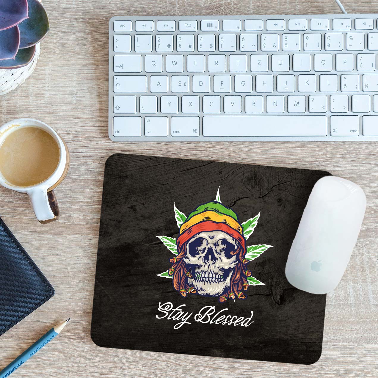 Stay Blessed Jamaican Reggae Mouse Mat Pad Gift 24cm x 19cm | eBay UK