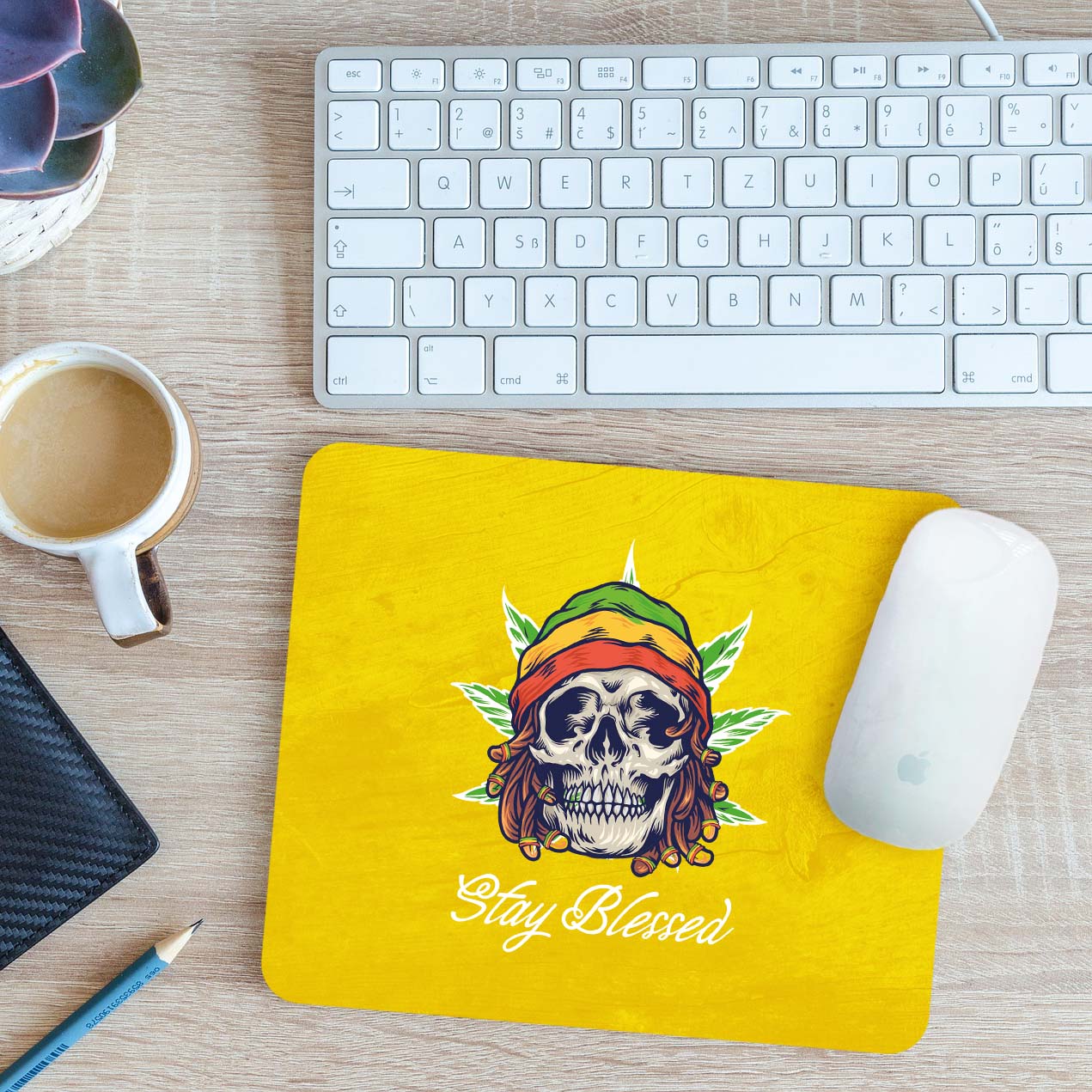 Stay Blessed Jamaican Reggae Mouse Mat Pad Gift 24cm x 19cm | eBay UK