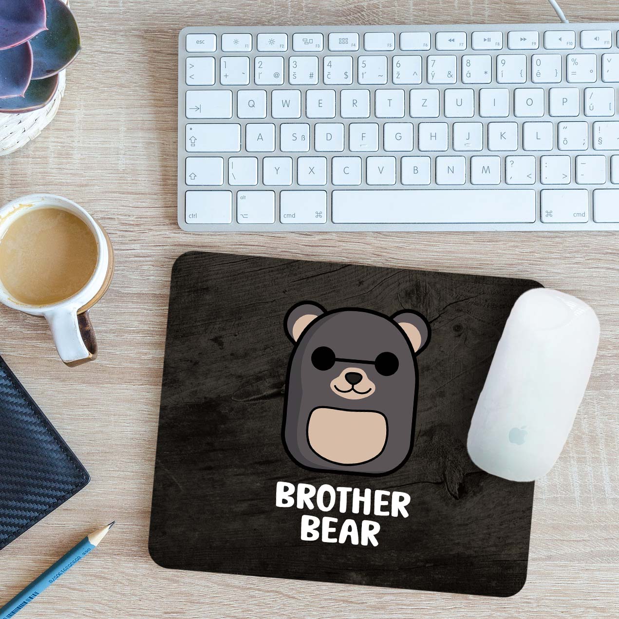 Bear Family Brother Mouse Mat Pad Gift 24cm x 19cm | eBay UK