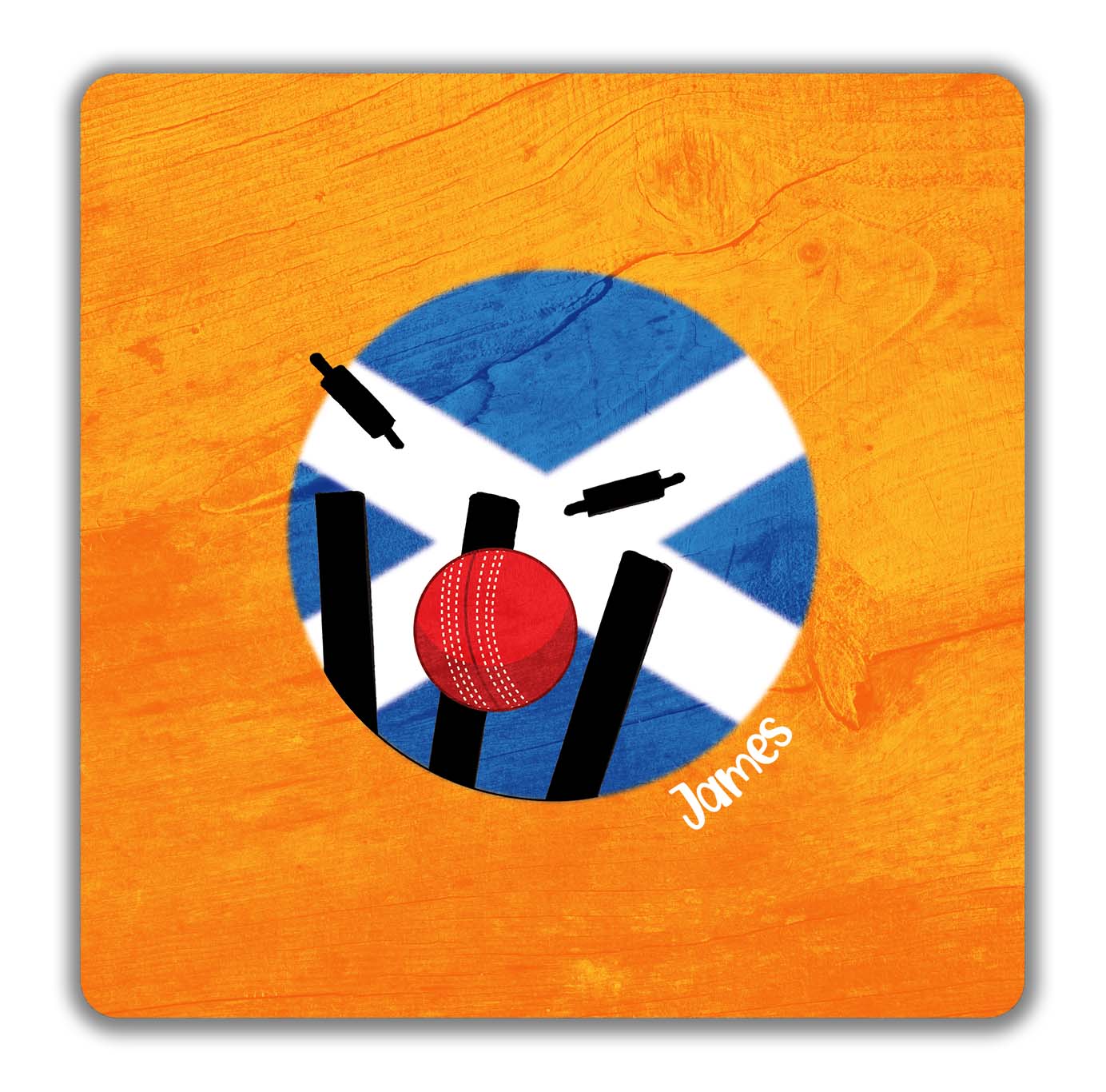 Personalised Cricket Scotland Sports Coaster Gift - 9cm x 9cm | eBay