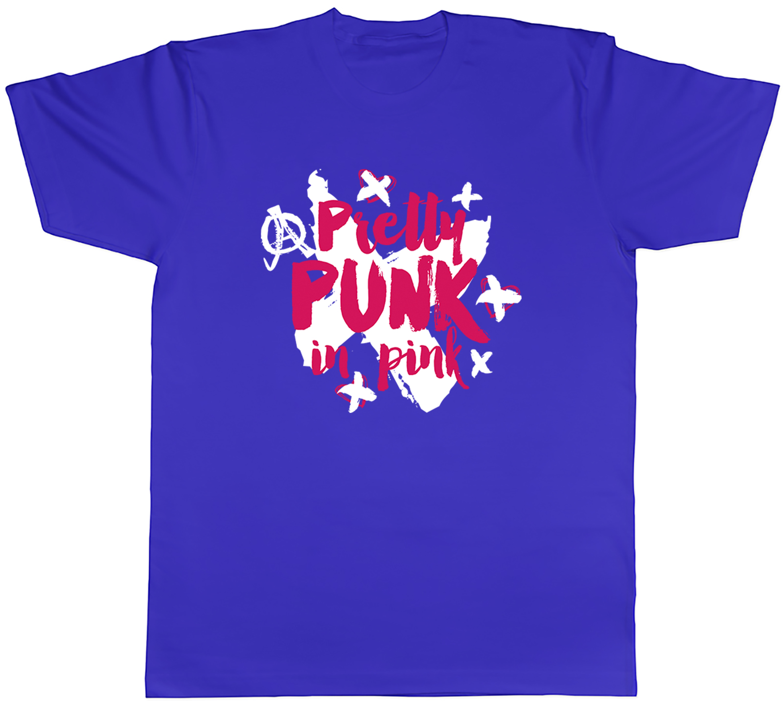 Pretty Punk In Pink Rock Mens Unisex T-Shirt Tee | eBay UK