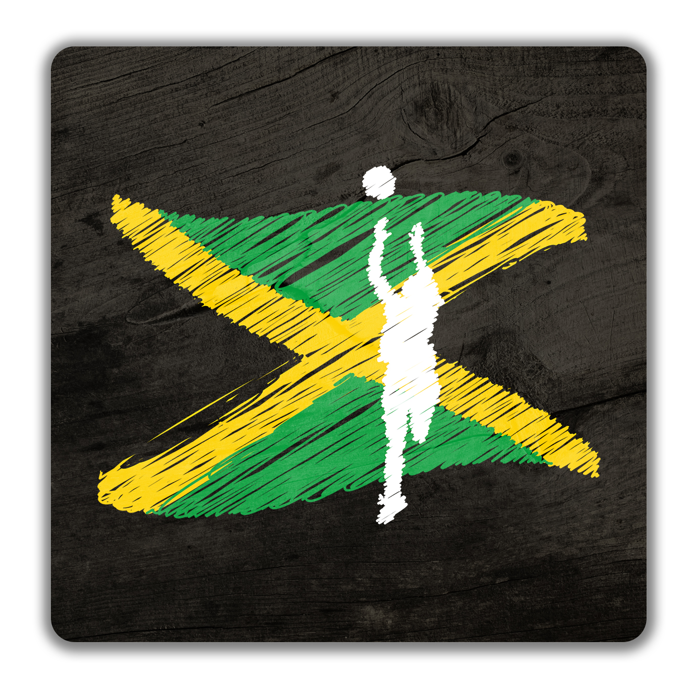 Netball Jamaica Flag Coaster - 9cm x 9cm | eBay UK