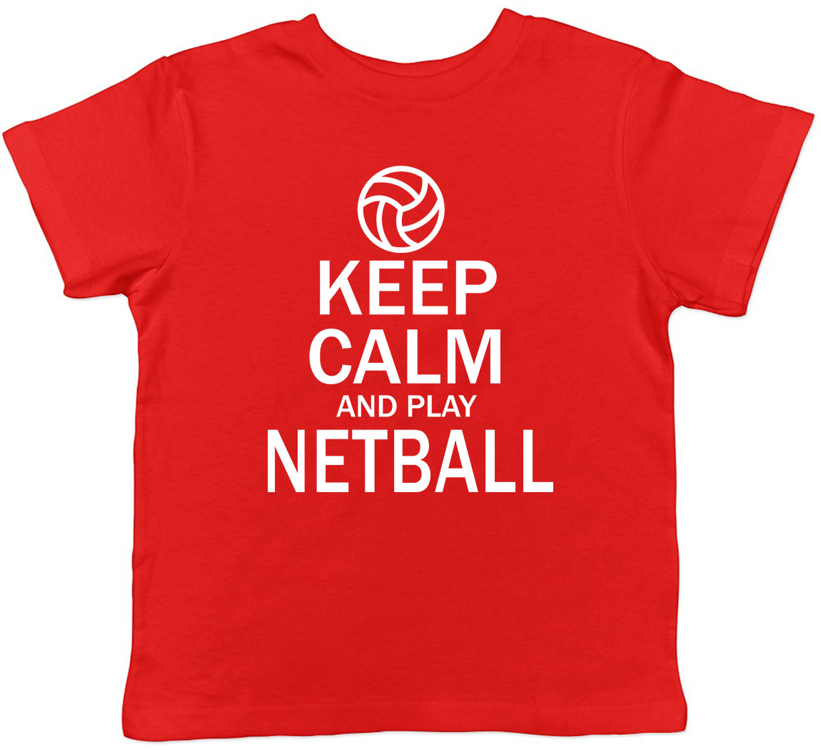 Keep Calm and Play Netball Childrens Kids T-Shirt Boys Girls | eBay