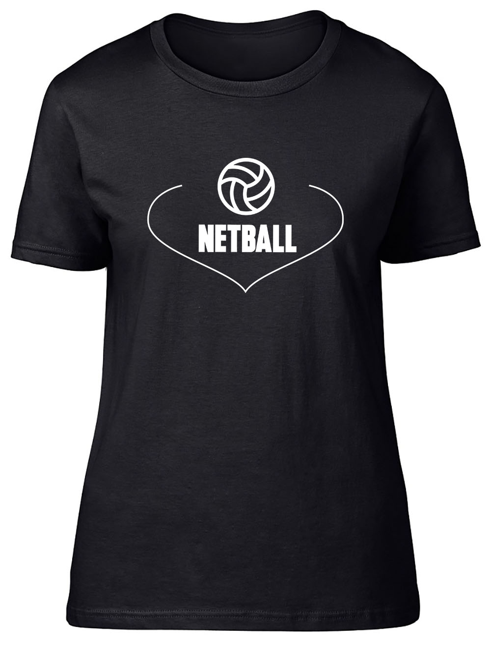Love Netball Fitted Womens Ladies T Shirt | eBay