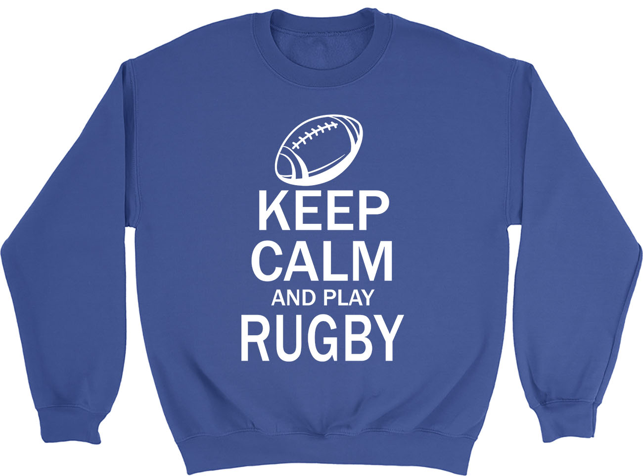 Keep Calm and Play Rugby Kids Childrens Jumper Sweatshirt Boys Girls | eBay