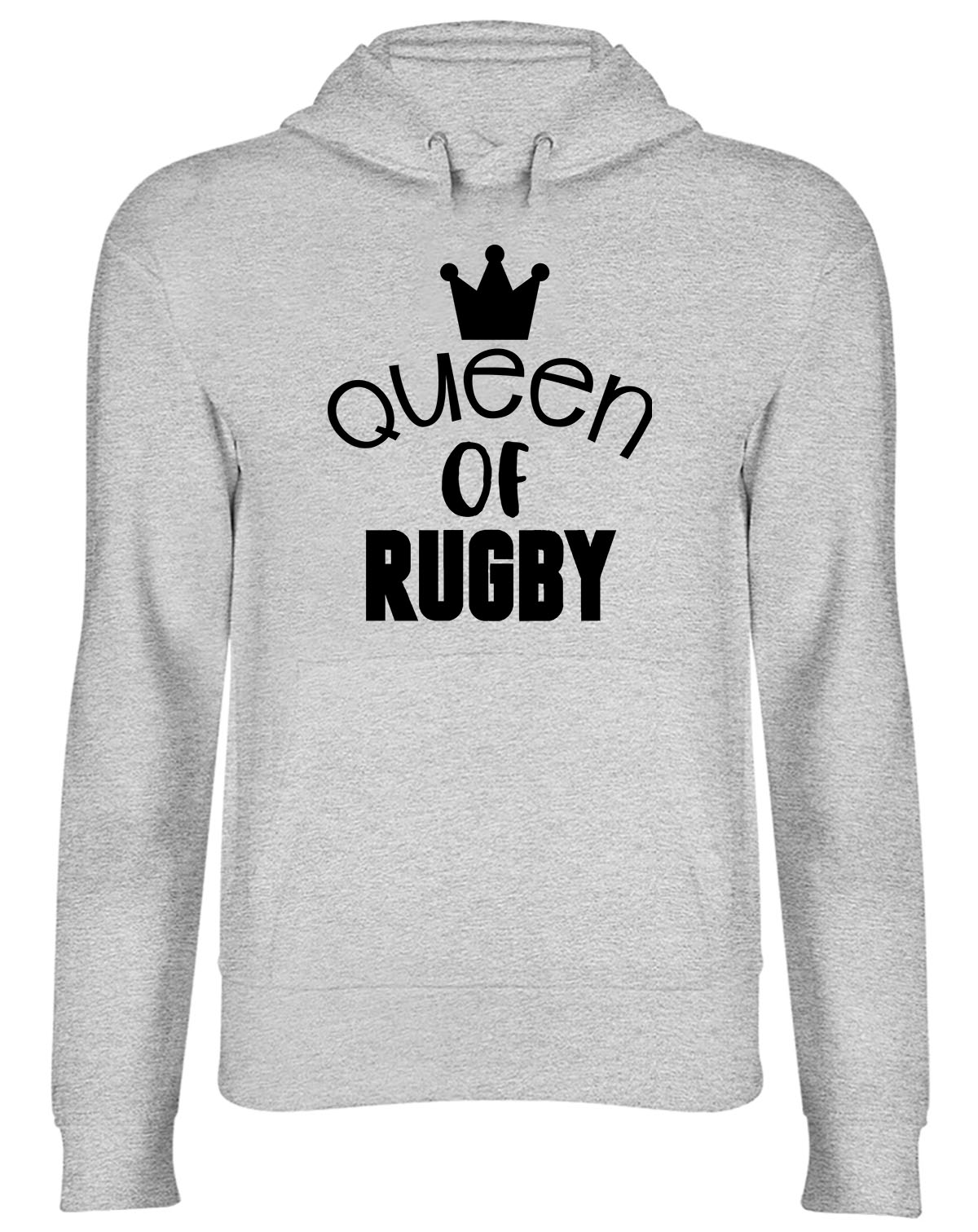 Queen of Rugby Mens Womens Hooded Top Hoodie | eBay